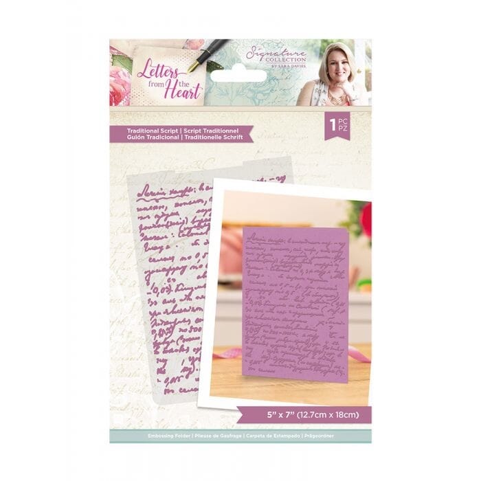 Crafters Companion Letters from The Heart Traditional Script - HOBBYLAGERET