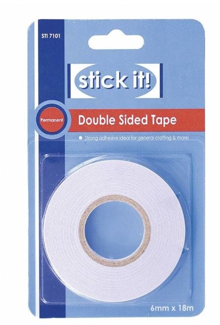 Stick It! 18m Double Sided Tape (6mm) (STI 7101) - HOBBYLAGERET