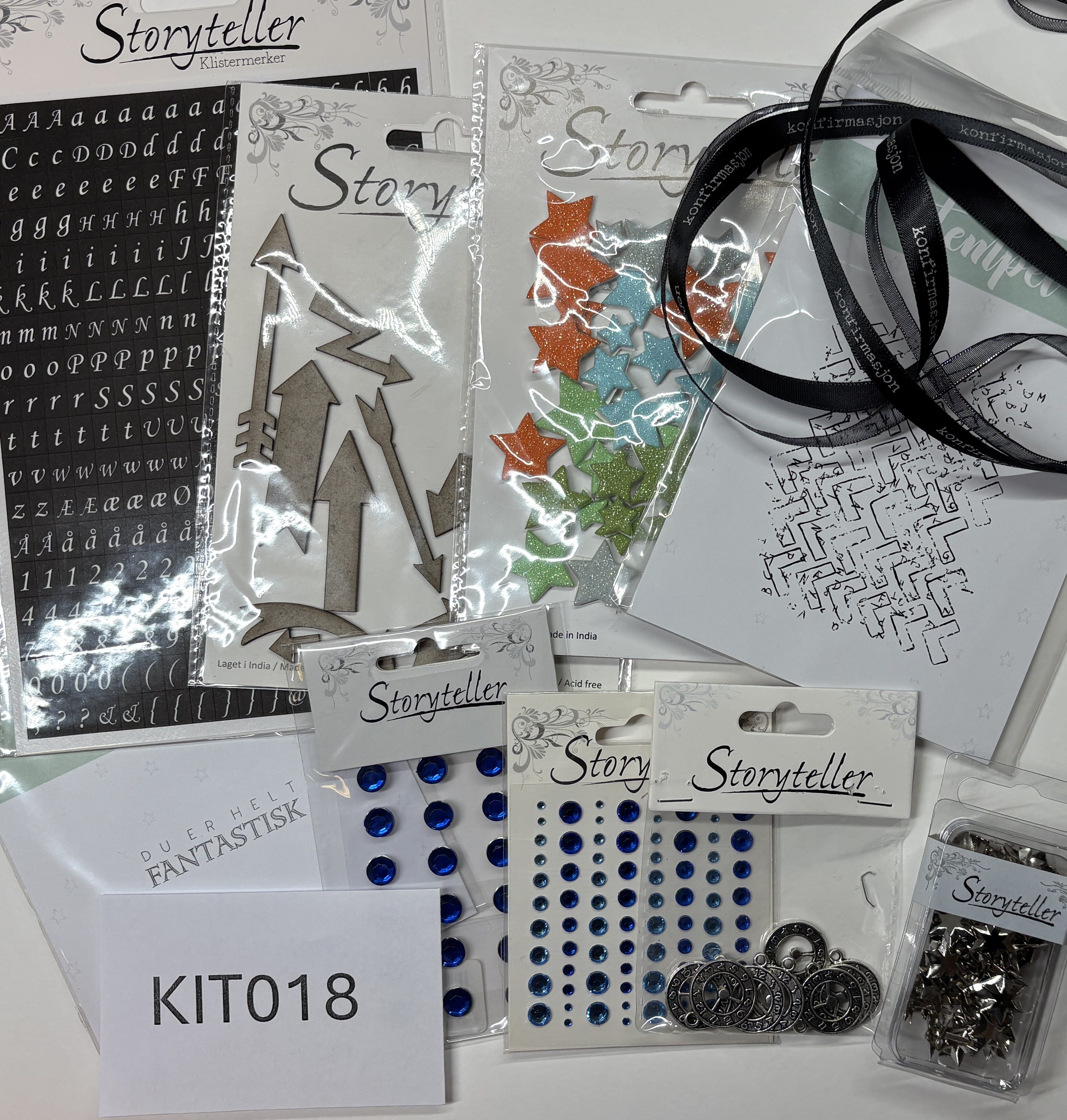 Hobbylagerets kit - Storytellerpynt konfirmasjon 5, gutt - HOBBYLAGERET