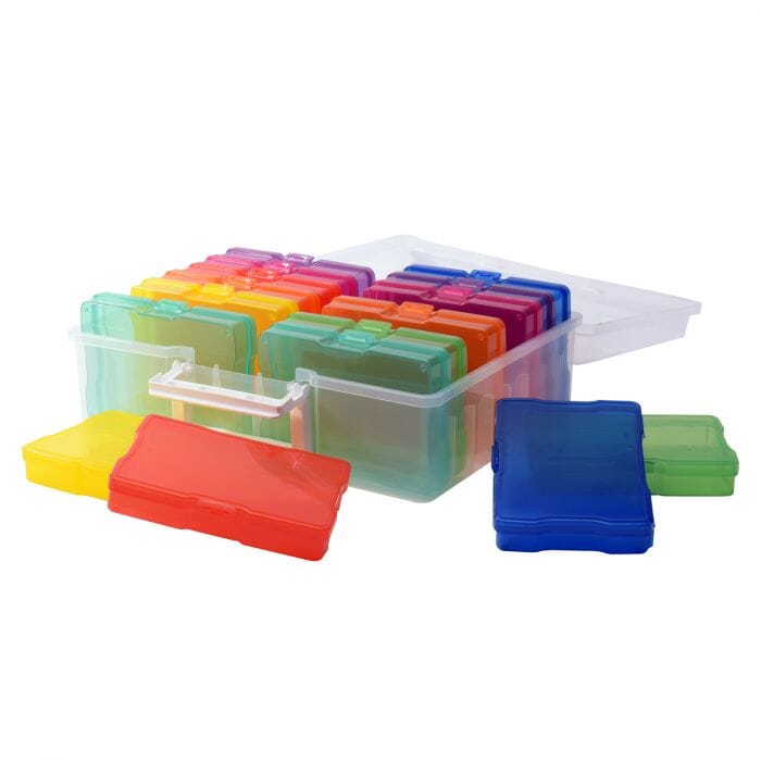 Storage box with 16 cases - HOBBYLAGERET
