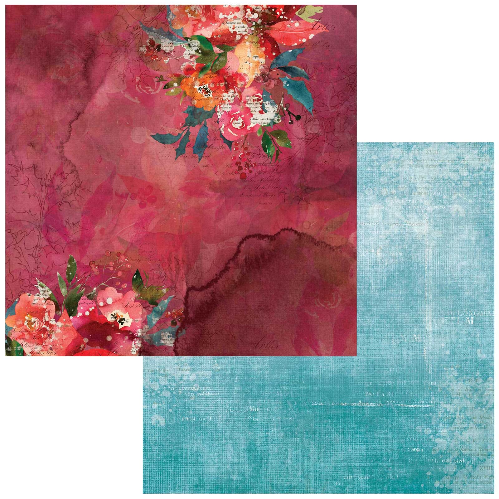 Holiday Wishes Dazzle, 49 and Market scrapbook paper 12x12 - HOBBYLAGERET