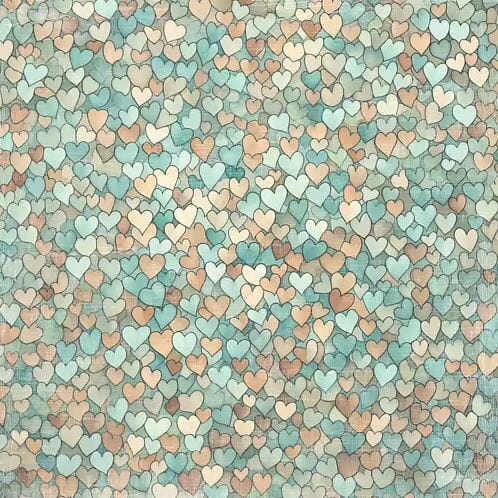 Papper Scrapbooking Reprint - Birthday - Hearts- 12x12 (30,5 - HOBBYLAGERET