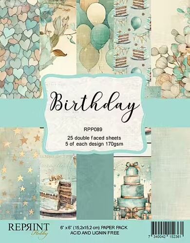 Paperpack Birthday Collection 6x6 - HOBBYLAGERET
