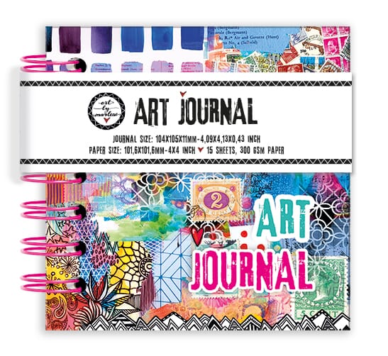 ABM Art journal 4x4 inch, 15 sheets 300 GSM p - HOBBYLAGERET