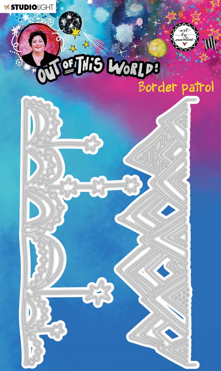 ABM Cutting & Emb. Die Border patrol Out Of This World 100x1 - HOBBYLAGERET