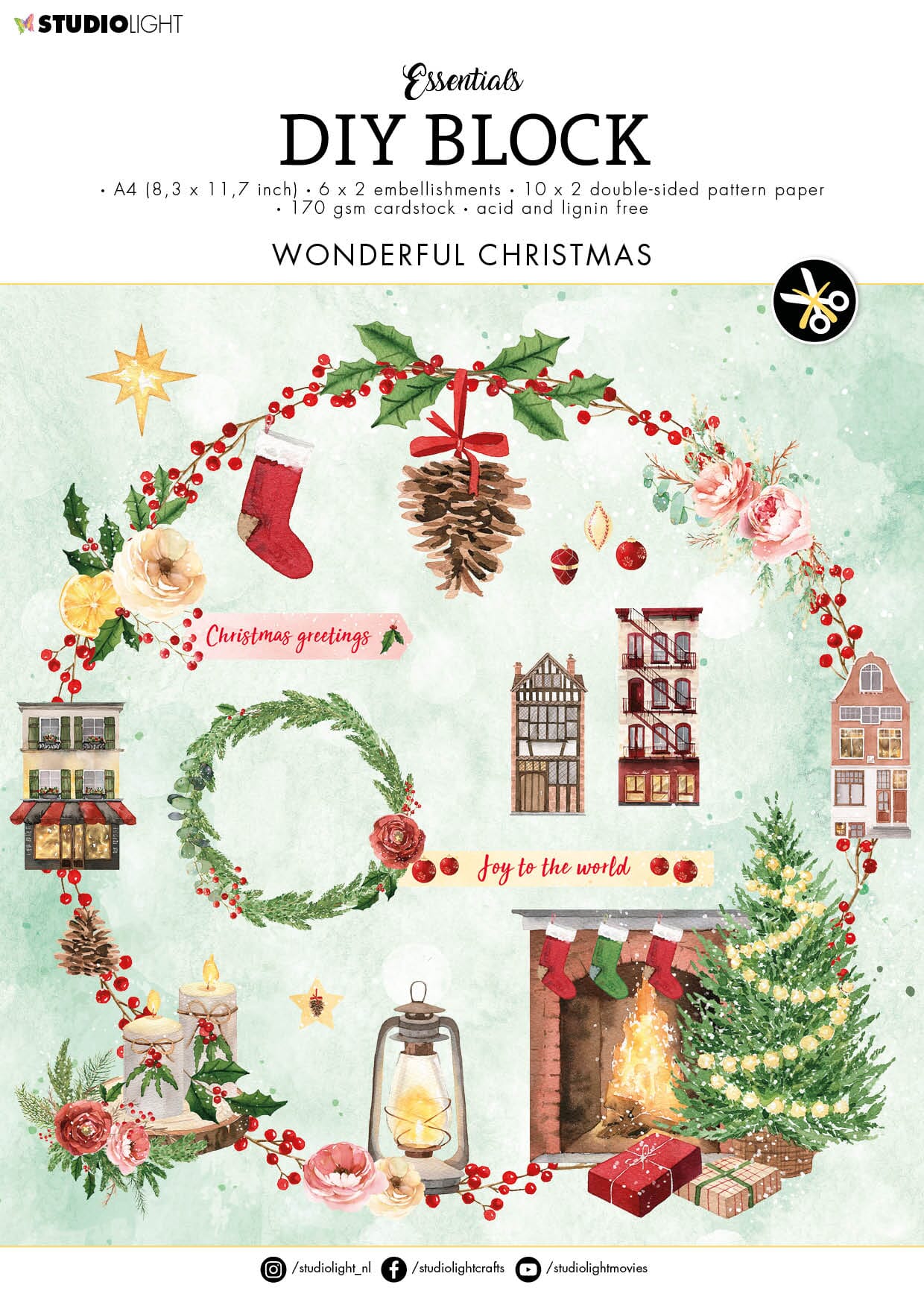 SL DIY Block Christmas Essentials 294x210x9mm - HOBBYLAGERET