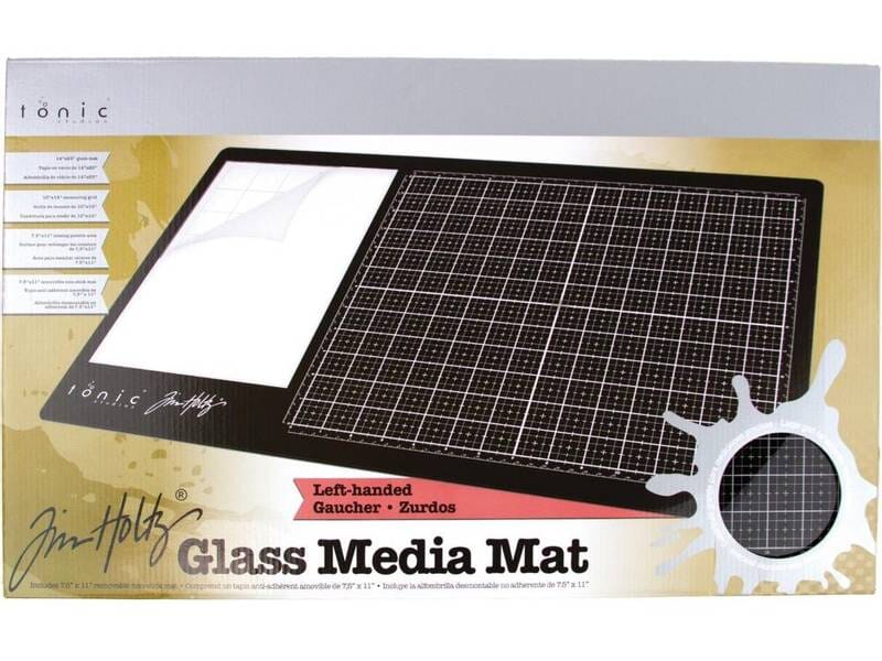 Tonic Studios - Tim Holtz glass media mat (left-handed) - HOBBYLAGERET